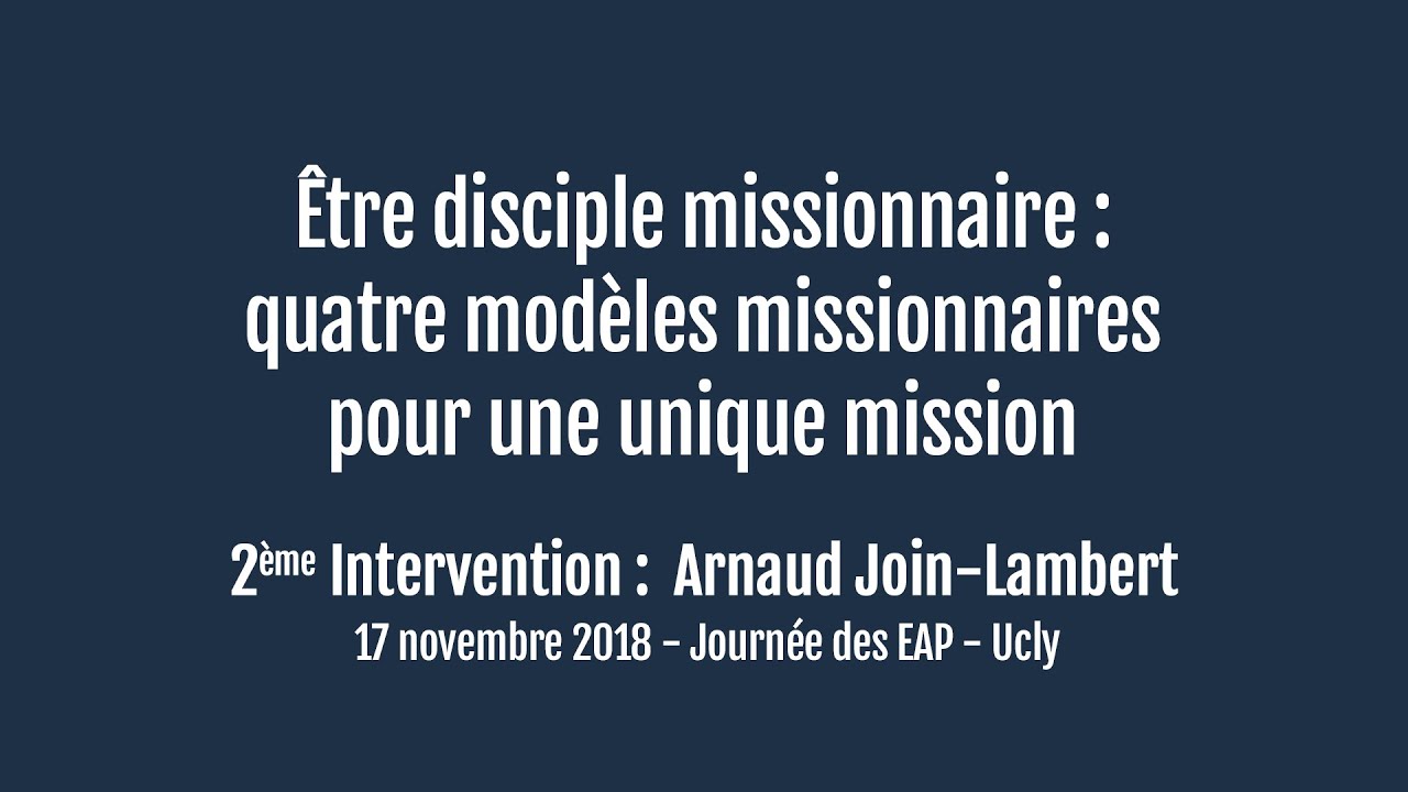 Être disciple missionnaire : 4 modèles pour une unique mission ...
