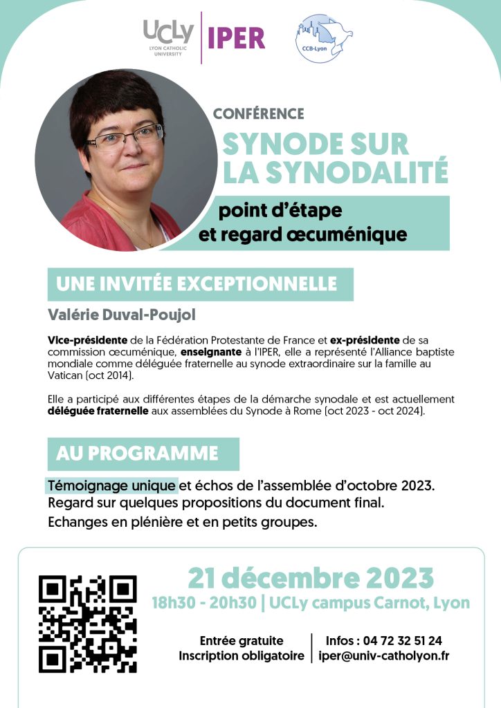 Synode sur la synodalité, point d’étape et regard œcuménique. - Diocèse ...